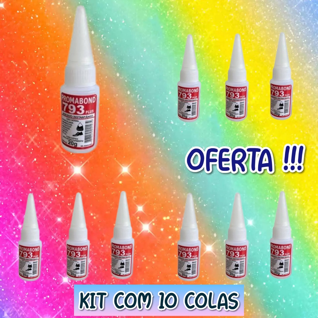 Cola instantanea promabond 793 20g ( KIT COM 10 UND ) | Shopee Brasil