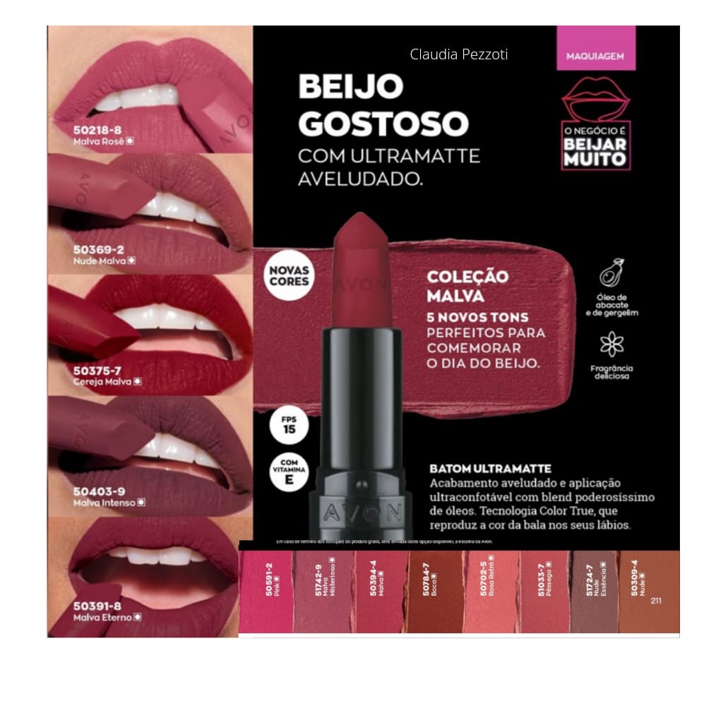 Batom Avon Ultramatte 3,6g - Variados | Shopee Brasil