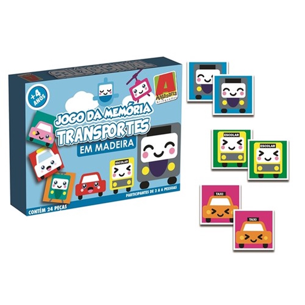 Jogo Da Memoria Transportes | Shopee Brasil