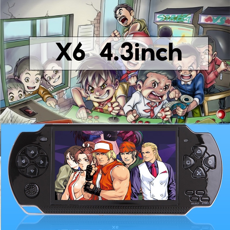 Console De Jogos De 4,3 Polegadas Portátil 8GB PSP Retro Game Player ...