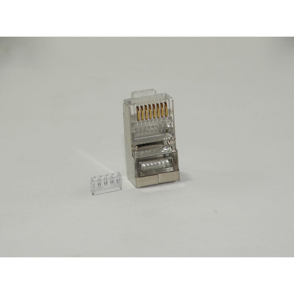 1 unidade do Conector RJ45 Macho Cat6 Blindado | Shopee Brasil