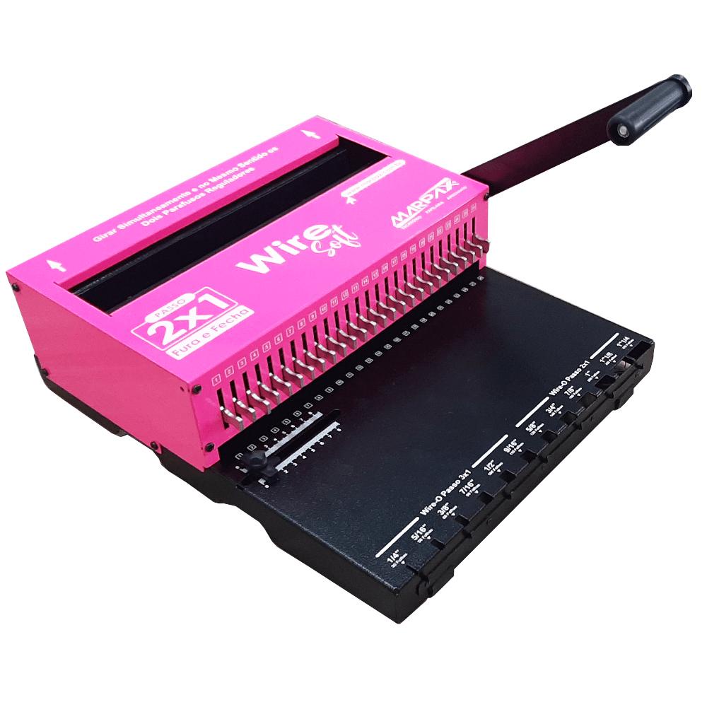 Encadernadora de Wire-o 2X1 Rosa Soft Conjugada Manual 15fls ...