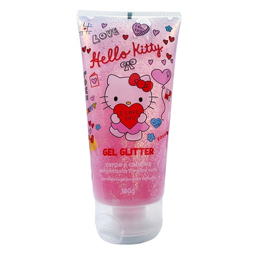 Hello Kitty Gel Glitter Corpo e Cabelo 180g | Shopee Brasil