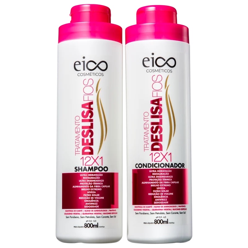 Kit Eico Tratamento Deslisa Fios (2 Produtos) | Shopee Brasil