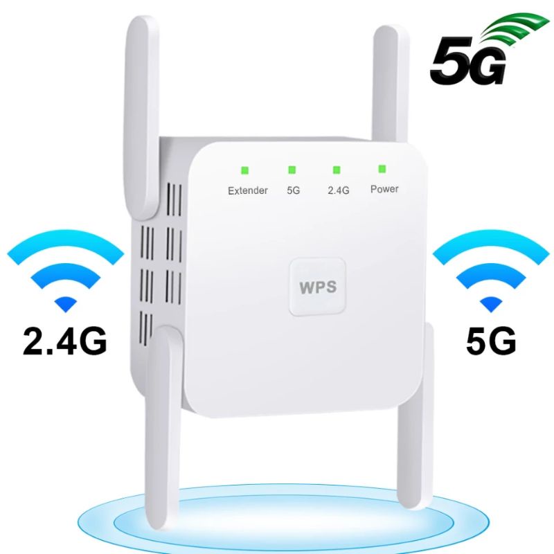 Repetidor de sinal wi-fi 5g amplificador 5ghz roteador extensor de ...