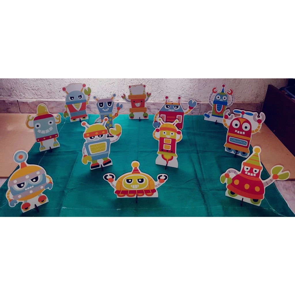 Robo 6 Displays de Mesa de 15 a 20 cm Madeira Mdf 3mm | Shopee Brasil