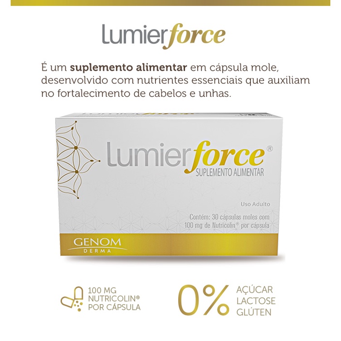 Lumier Force suplemento alimentar a base de vitaminas e minerais para ...