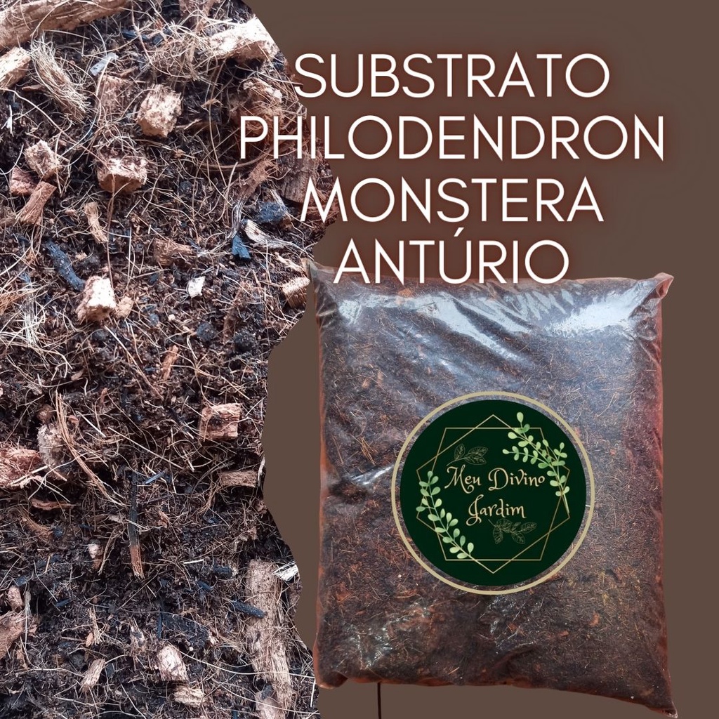 Substrato para Philodendron, Monstera, Antúrio (1Kg) - Mistura ideal ...