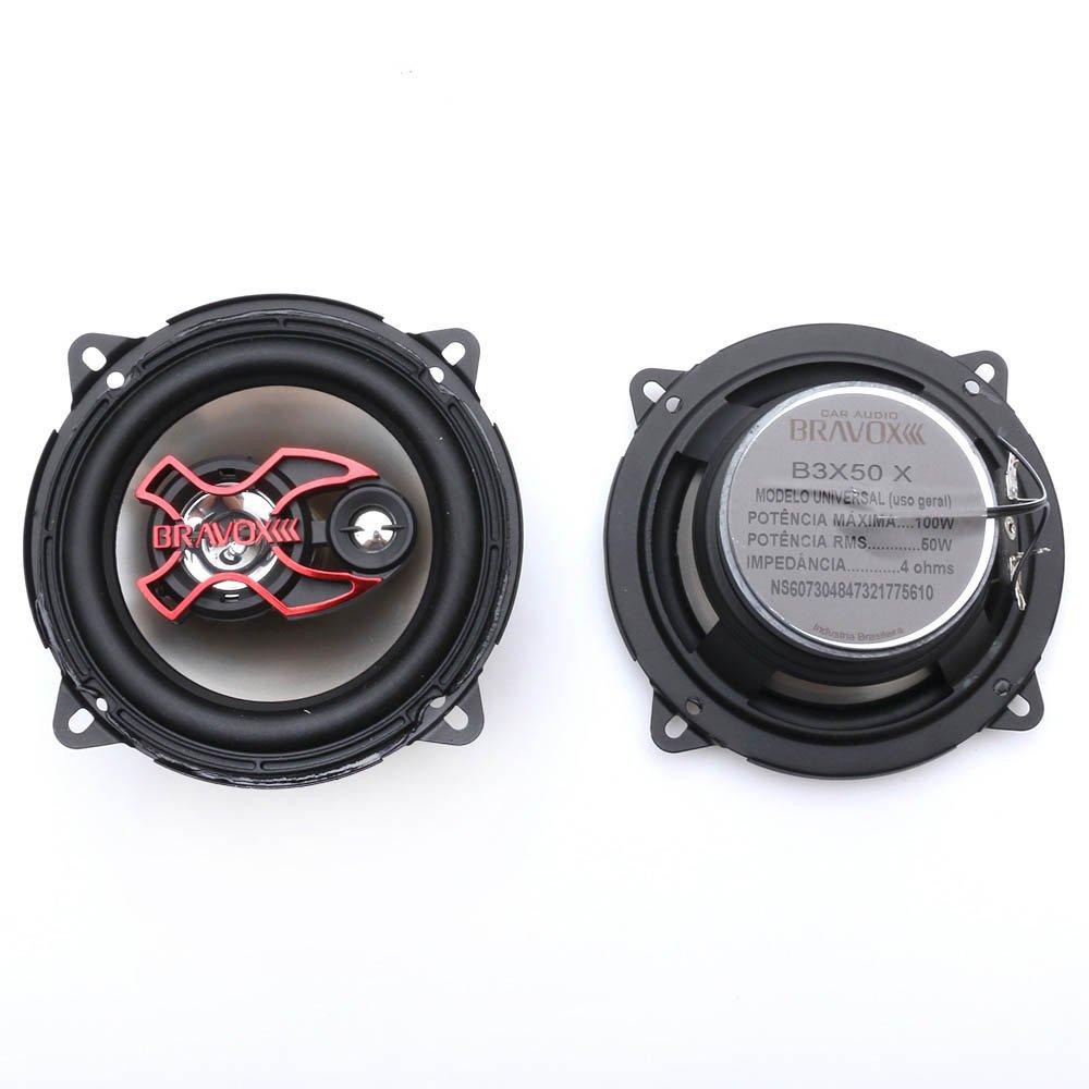 Alto Falante 5 Polegadas Bravox Triaxial 5 polegadas 50 Watts RMS - B3x 50 X (kit) | Shopee Brasil