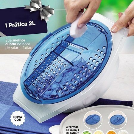 Tupperware Prática 2 Litros Azul | Shopee Brasil
