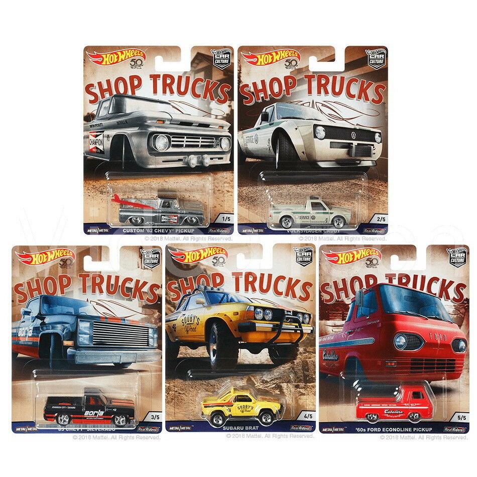 Hot Wheels Loja De Cultura De Carros Com Rodas Quentes TRUCKS SET VW ...