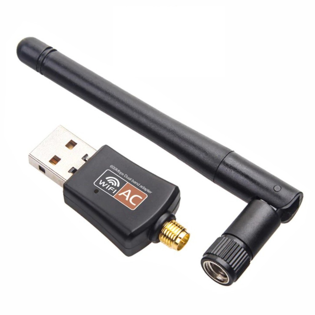 Adaptador Wifi Dual Band USB com Antena Ac 600 | Shopee Brasil