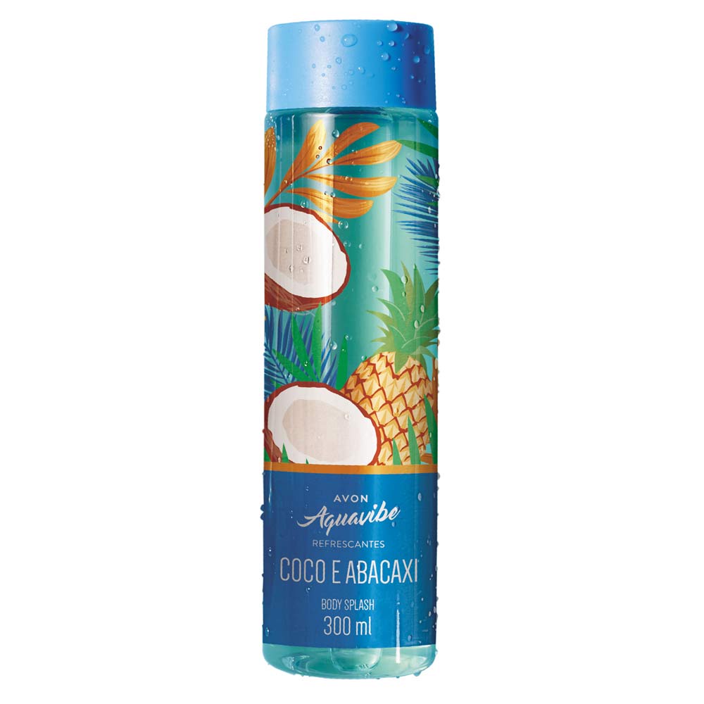 Body Splash Aquavibe Refrescantes Coco e Abacaxi - 300ml | Shopee Brasil