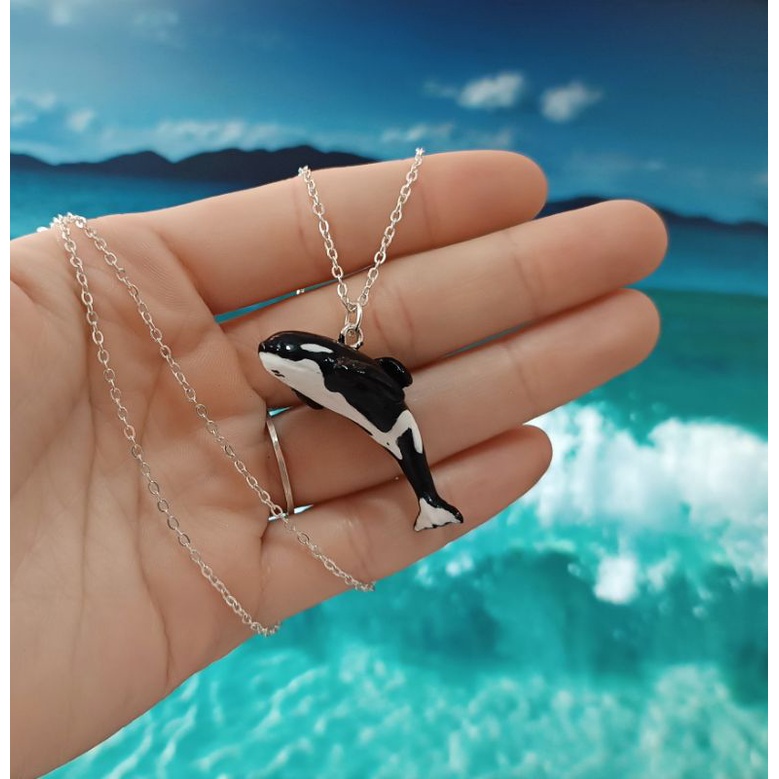 Colar orca free willy | Shopee Brasil