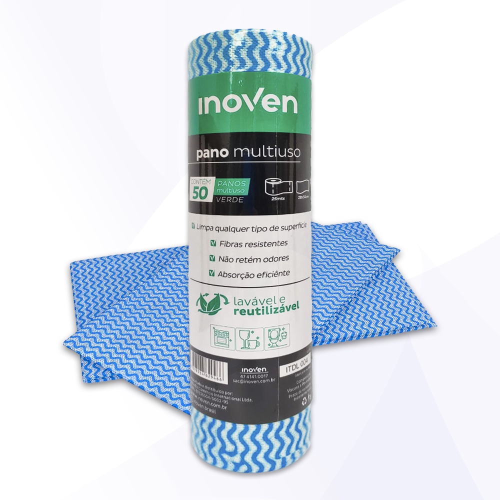 Pano Multiuso Tipo Perfex Para Limpeza Picotado Rolo - 25m | Shopee Brasil