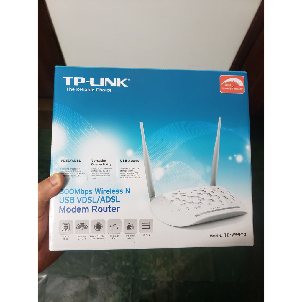 Modem Roteador Tp-link Td-w9970 - Pouco Uso - Na Caixa | Shopee Brasil