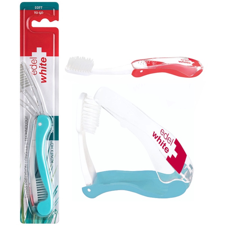 Escova De Dentes Portátil Soft To Go - Edel White | Shopee Brasil