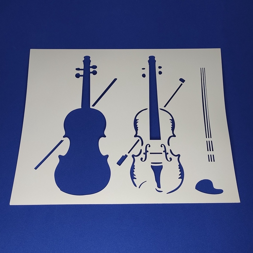 Stencil para Pintura Violino - 20x25 cm | Shopee Brasil