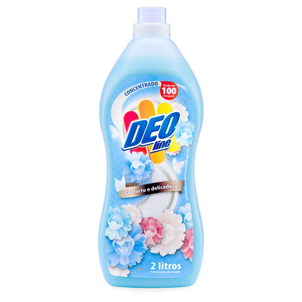 Amaciante Concentrado Conforto E Delicadeza Deoline 2 Litros Rende Até ...