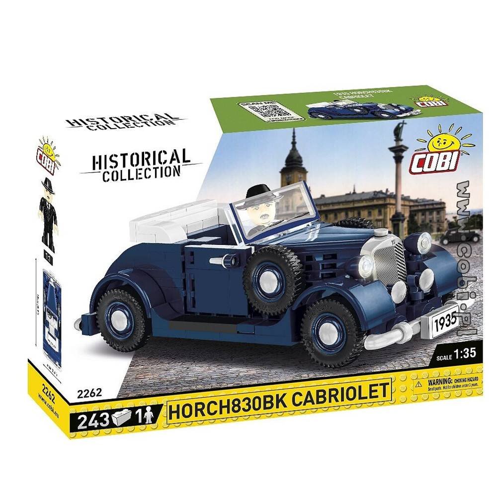 Blocos de Montar Carro Horch 830 BK Cabriolet - 243 Peças - 1:35 - Cobi ...