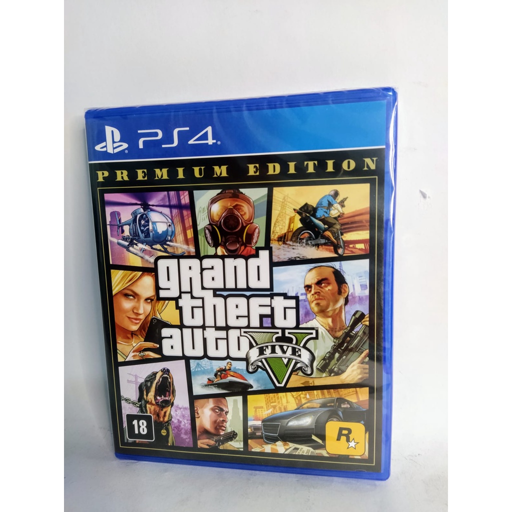 Grand Theft Auto V GTA V Premium Edition PS4 Midia Fisica Novo Lacrado