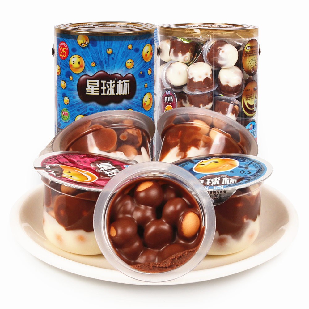 Planet cup Creme de chocolates com biscoito 2 unidades importado Taiwan ...