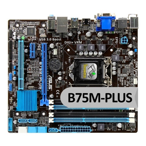 Placa Mae Asus Gamer B75m Plus 1155 Original Oem Pcie 3.0 Intel i3 i5 i7 | Shopee Brasil