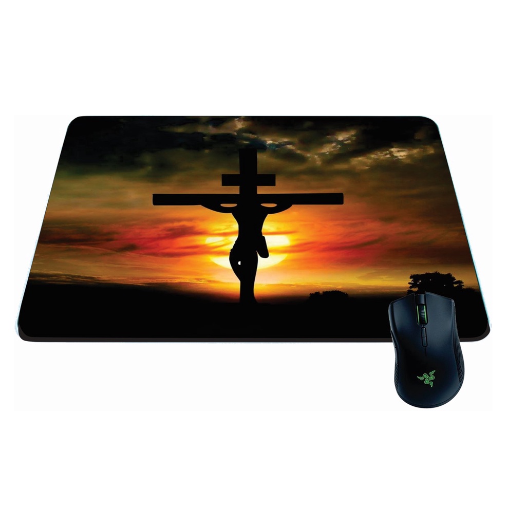 Mousepad Mouse Pad 35x25 Jesus Cristo Deus Santo a | Shopee Brasil