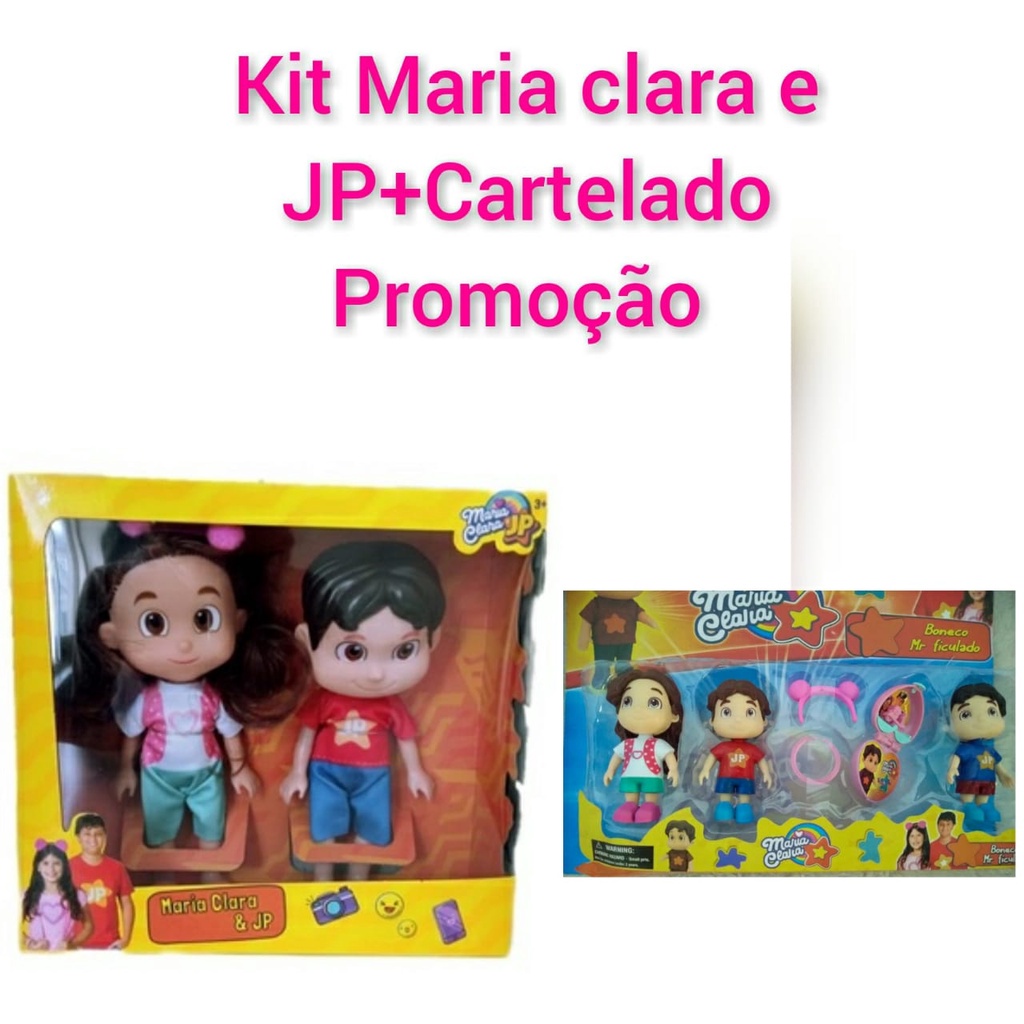 Kit Maria Clara E JP Tamanho 16cm+cartelado lindos YouTubers | Shopee ...