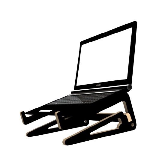 Suporte Notebook Modelo Universal Com Ajuste de Largura Desmontável ...