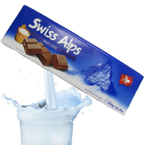 Swiss Alps Milk Chocolate Ao Leite - Importado Da Suiça | Shopee Brasil
