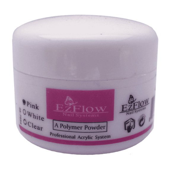 Pó Acrílico Pink E Clear Unhas De Porcelana Ezflow 30g | Shopee Brasil