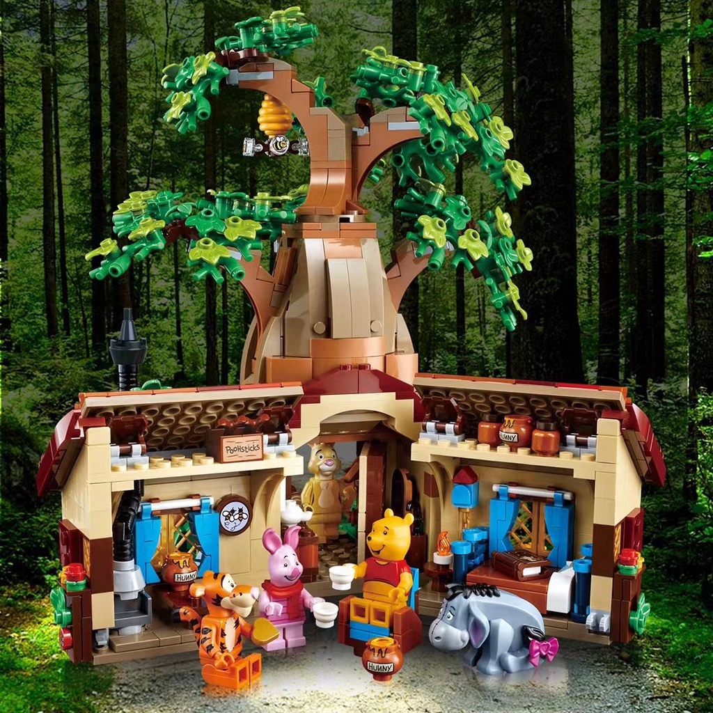 Compatível Com 21326 Cartoon Cute Animal Bear Tree House 1265pcs Toy ...