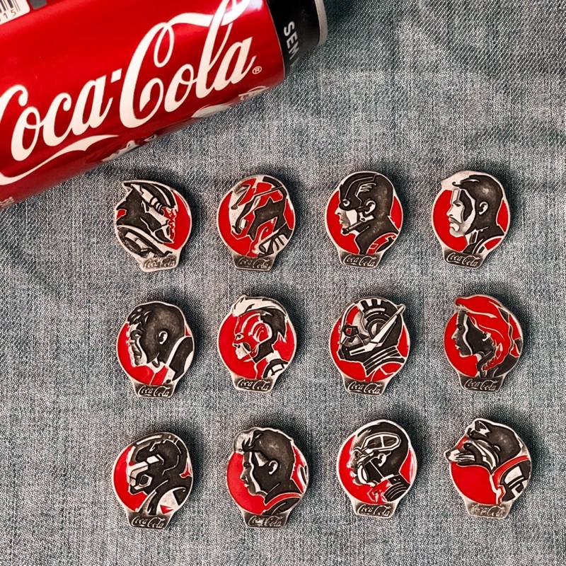 Pin Tabs Coca Cola Avengers Vingadores EXCLUSIVO - Escorrega o Preço