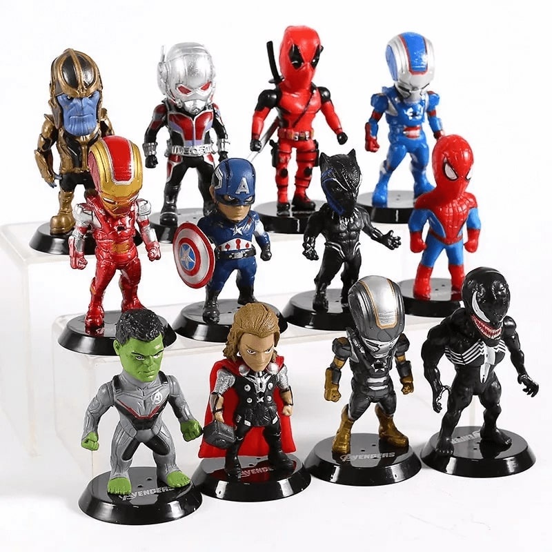 Bonecos Vingadores Avengers Marvel Homem Formiga Ferro Aranha Deadpool