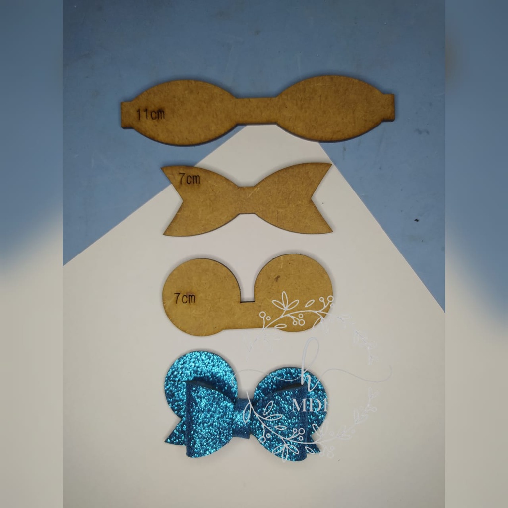 Gabarito gabaritos moldes para laços modelo minnie em MDF de 3mm ...