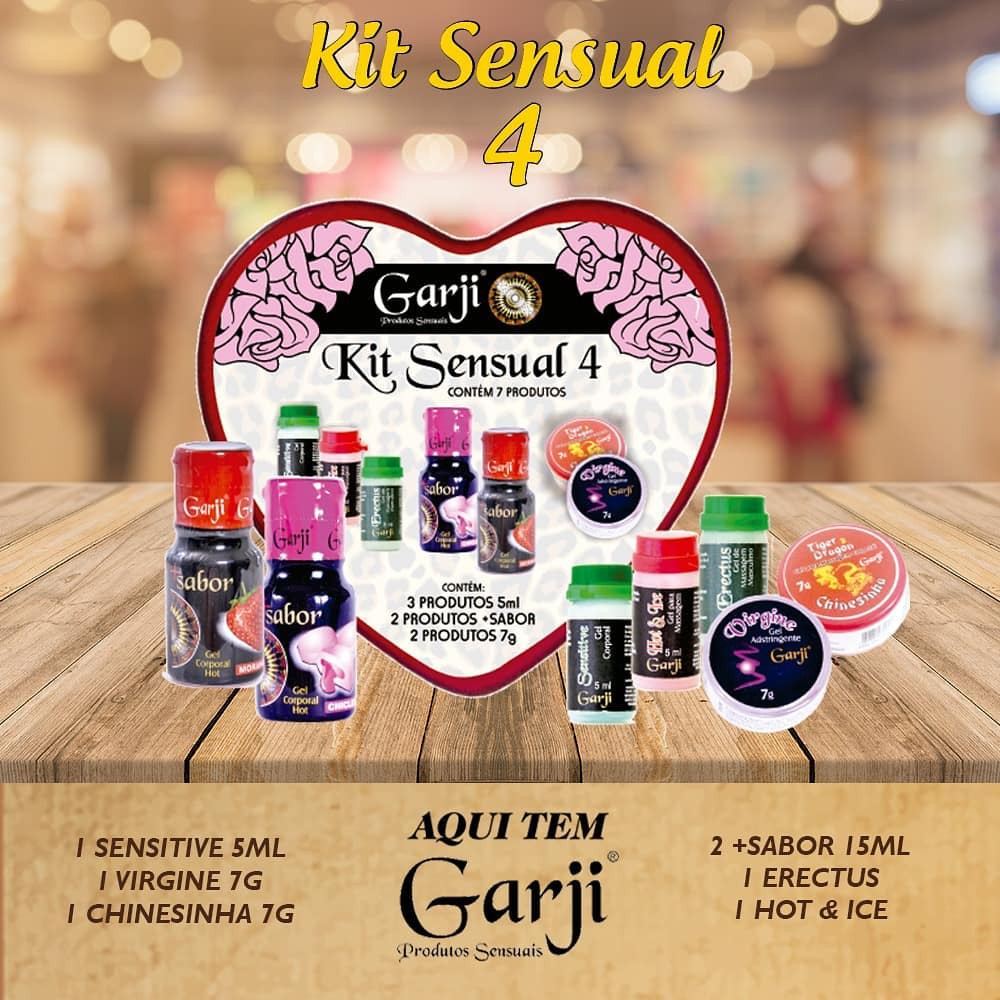 KIT SENSUAL 4 COMPLETO GARJI | Shopee Brasil