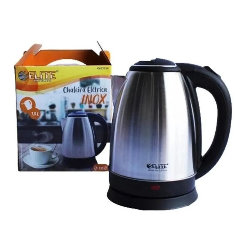 Chaleira Eletrica Inox 1,8 Litros 110v - Elite ele7018 | Shopee Brasil