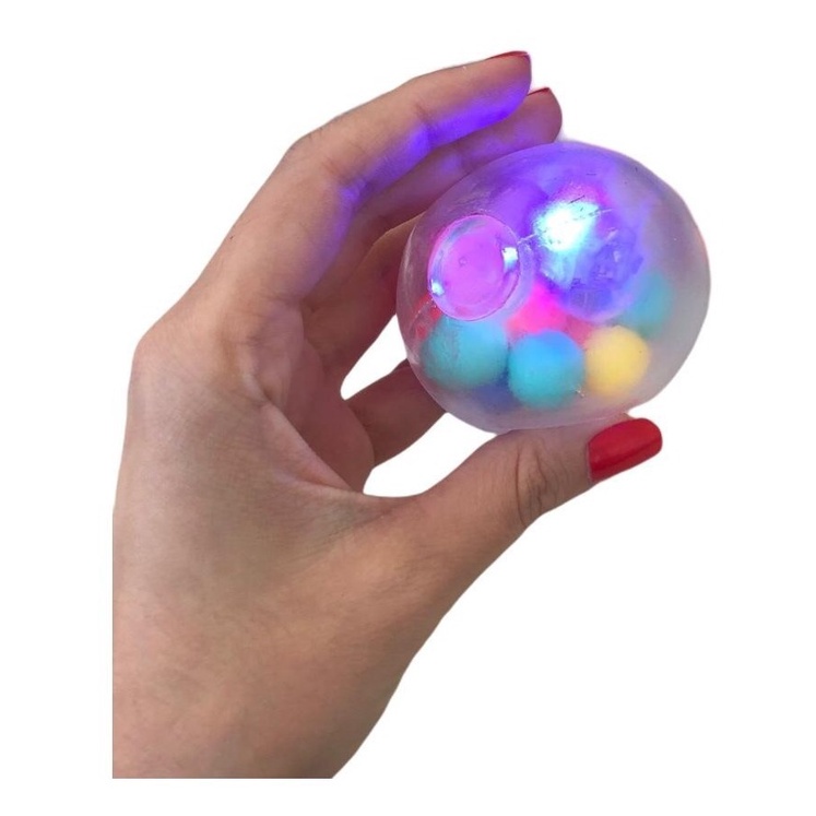 Bola Anti-stress Colorida Com Led Squishy Ball Fidget Toy | Shopee Brasil
