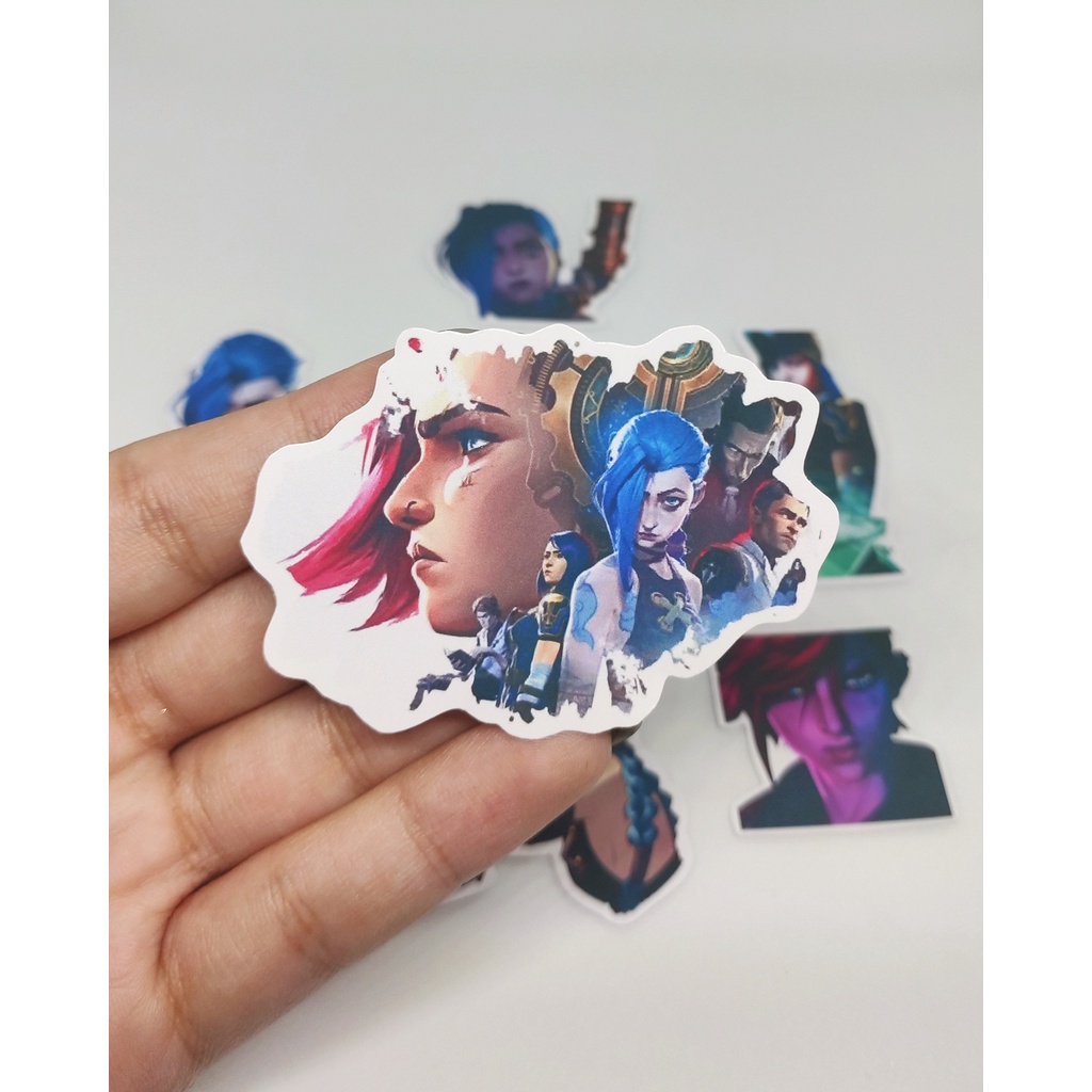 Adesivos Arcane Sticker Pack Figurinhas Jinx VI Caitlyn Powder Ekko ...