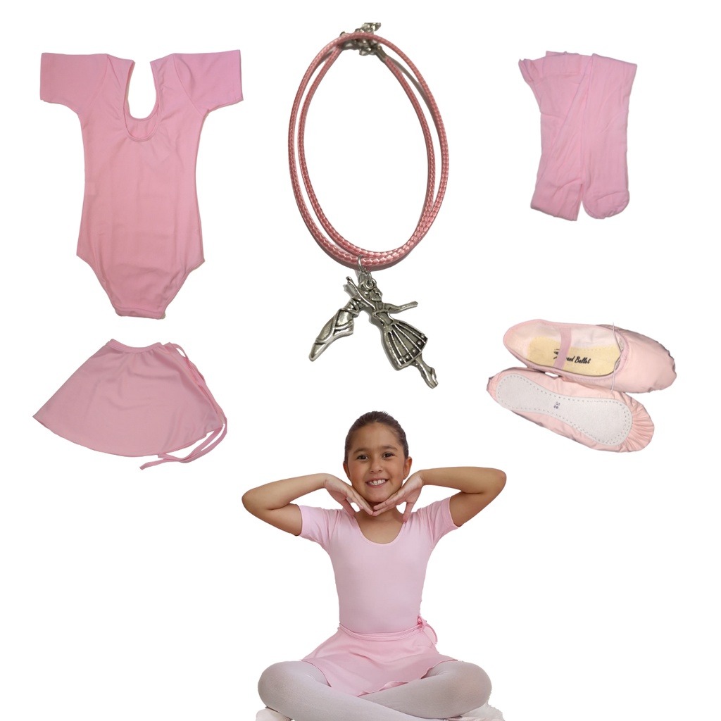 Roupa de Ballet com uniforme completo de balé para bailarina infantil ...