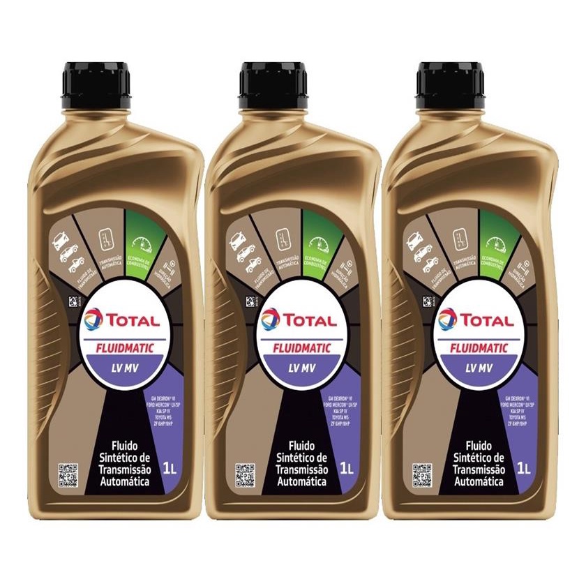 Kit 3 Total LV MV atf dexron 6 | Shopee Brasil