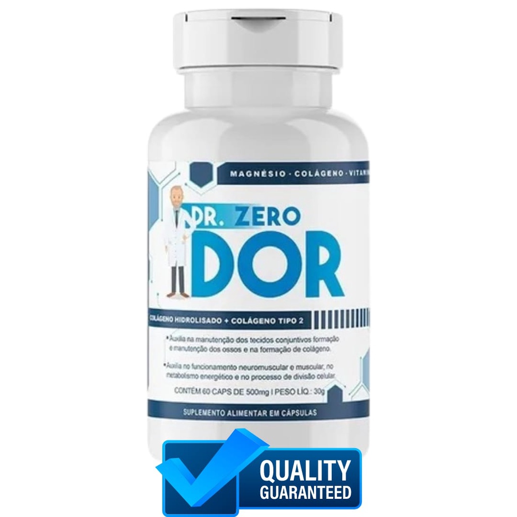 Dr.Zero Dor Elimine Dores 60 caps | 100% ORIGINAL | Shopee Brasil