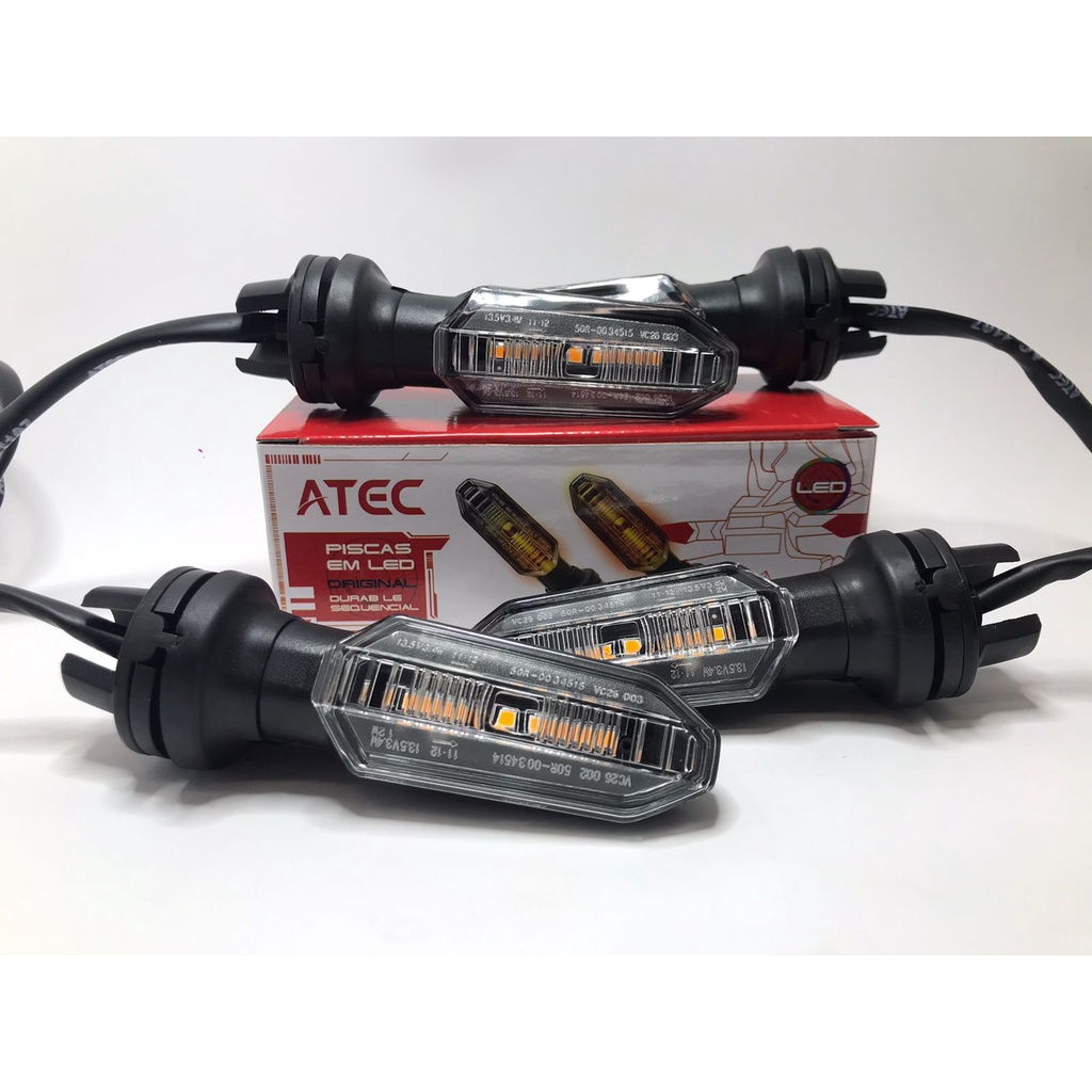 4 Pisca De Led Cb Twister Coxim Sequencial Par Atec | Shopee Brasil
