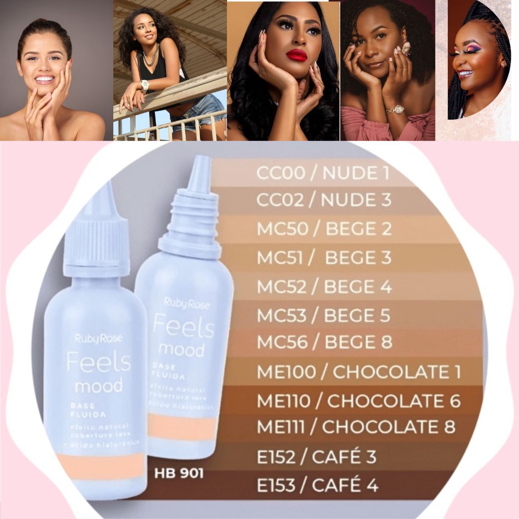 Base Fluida Feels Mood 25g Ruby Rose | Shopee Brasil