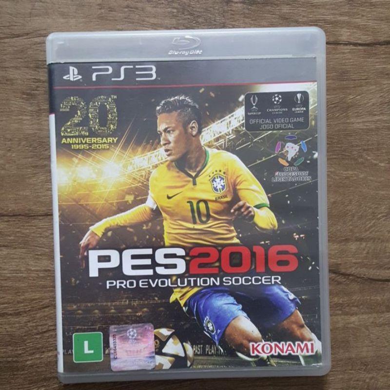 PES 2016 ps3 original midia fisica usado jogo futebol pronta entrega | Shopee Brasil