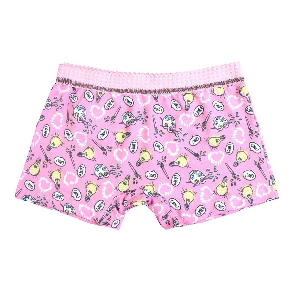 Kit 3 Calcinha Shortinho Boxer Infantil Estampada Menina Delicada ...