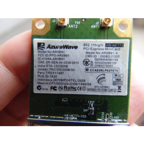 Placa Wireless P O Notebook Asus G71g Azurewave Ar5b91 | Shopee Brasil