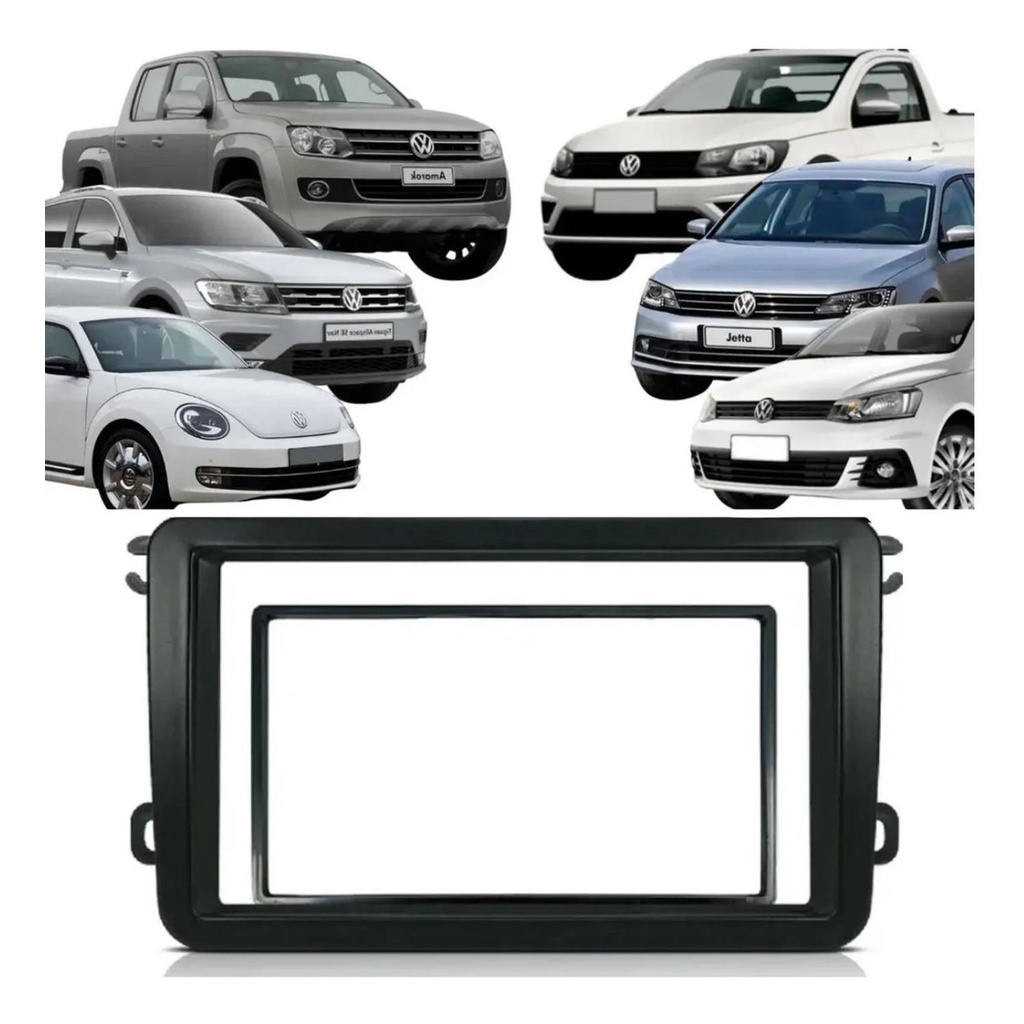 Moldura 2 Din Gol G7 G8 2016 2017 2018 2019 2020 2021 2022 Preta 7" Multimidia DVD Mp5 | Shopee ...