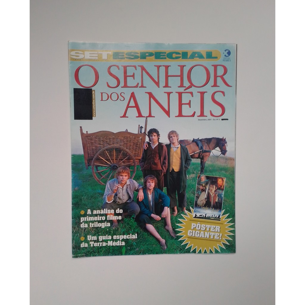 Revista Poster Set Especial - O Senhor dos Anéis | Shopee Brasil